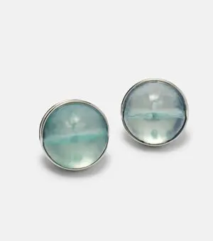 Alaïa Embellished Earrings - Green