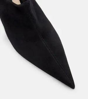 CHRISTEN Helix Stretch 75 Suede Pumps