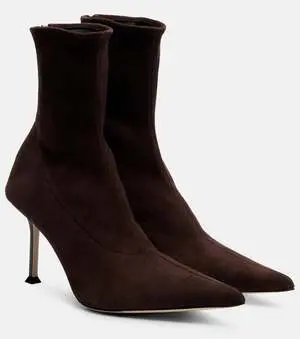 CHRISTEN Helix 75 Suede Ankle Boots