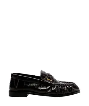 Saint Laurent Patent Leather Penny Loafers