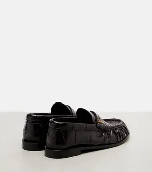 Saint Laurent Patent Leather Penny Loafers