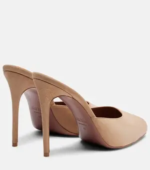 Paris Texas Vera 105 Suede Mules - Beige