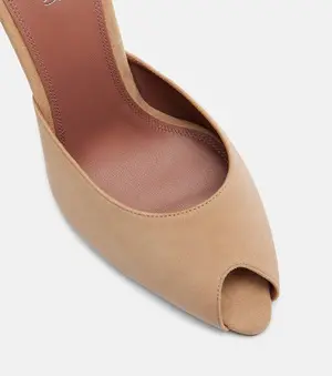 Paris Texas Vera 105 Suede Mules - Beige