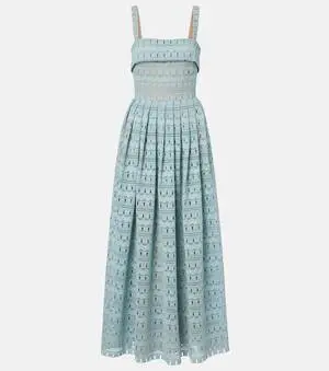 Elie Saab Macramé Gown - Blue
