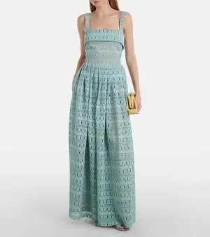 Elie Saab Macramé Gown - Blue