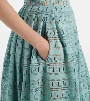 Elie Saab Macramé Gown - Blue