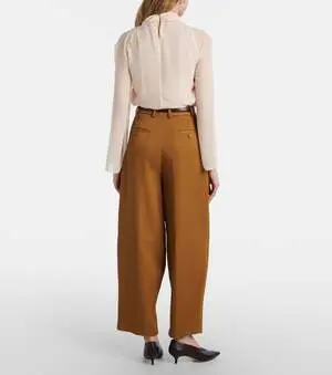 Altuzarra Cropped Barrel-leg Pants - Brown
