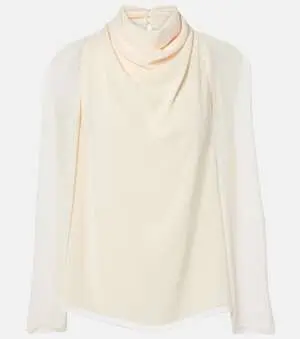 Altuzarra Cara Draped Top - White