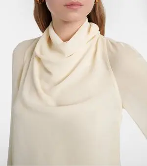Altuzarra Cara Draped Top - White