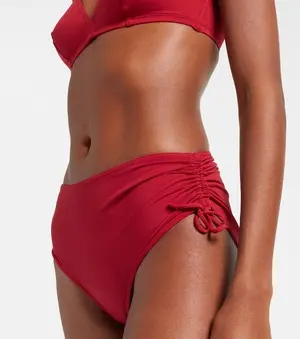 ERES Sofia Mid-rise Bikini Bottoms - Red