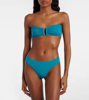 ERES Show Strapless Bikini Top - Blue