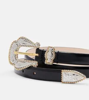 DEHANCHE Déhanche Santo Leather Belt - Black