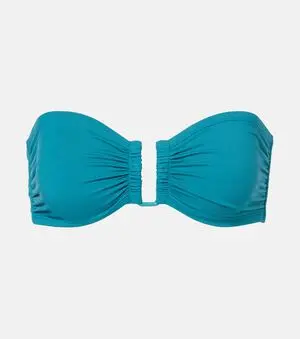 ERES Show Strapless Bikini Top - Blue
