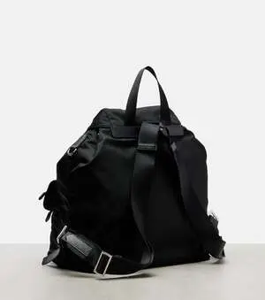 Prada Re-nylon Medium Leather-trimmed Backpack