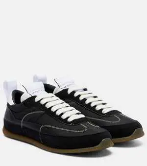 Alexander McQueen Suede-trimmed Sneakers - Black