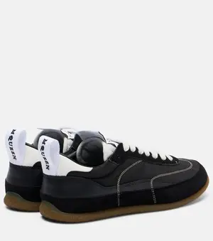 Alexander McQueen Suede-trimmed Sneakers - Black