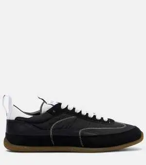 Alexander McQueen Suede-trimmed Sneakers - Black