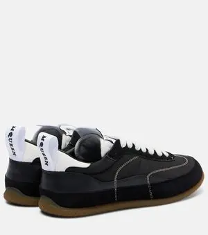 Alexander McQueen Suede-trimmed Sneakers - Black