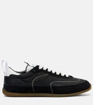 Alexander McQueen Suede-trimmed Sneakers - Black