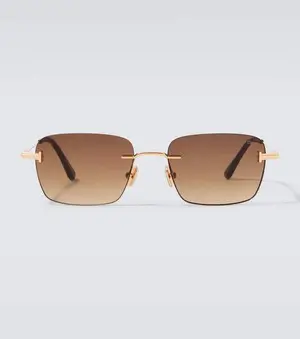 TOM FORD Jake Square Sunglasses - Brown