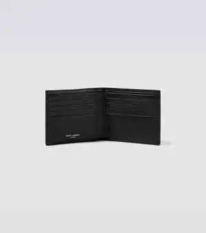Saint Laurent Tiny Cassandre Leather Bi-fold Wallet