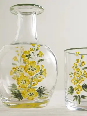 CABANA Painted Glass Bottle