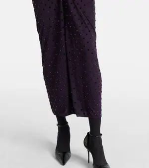 Alaïa Embellished Midi Dress