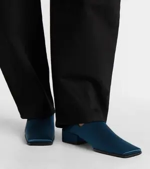 Alaïa Satin Slip-on Shoes
