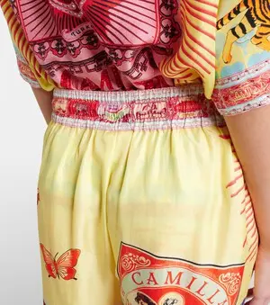 Camilla Printed Wide-leg Pants