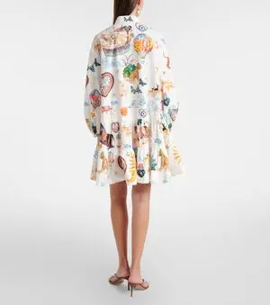 Camilla Printed Cotton Minidress