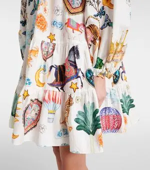 Camilla Printed Cotton Minidress
