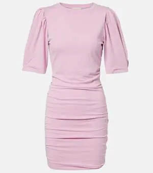 Isabel Marant Étoile Mylda Draped Mini Dress Pink