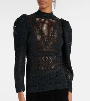 Isabel Marant Étoile Dahara Open-knit Sweater - Black