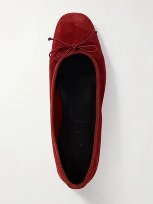 AeydĒ Tiby Suede Ballet Flats - Red