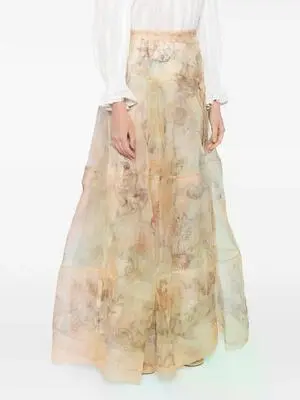 Zimmermann Rebellion Lantern Maxi Skirt - Neutrals