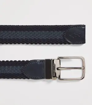 Paul & Shark Cotton-leather Woven Reversible Belt