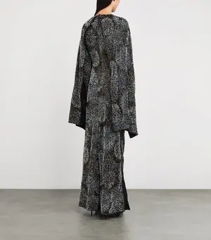 Rabanne Sequinned Cape Gown