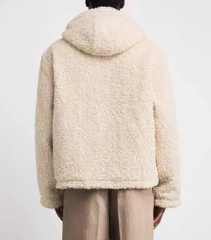 COLE BUXTON Faux Shearling Hooded Jacket