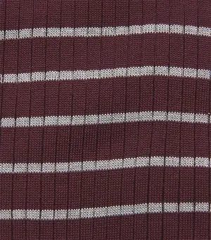 Harrods Cotton-blend Striped Ribbed Socks - Pink