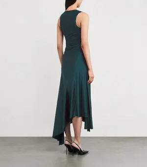 green dress with pleats Vina Tiered Pleated Layered Maxi Dress Green | Wedding Guest Dress main image 1