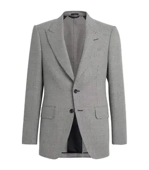 TOM FORD Wool Birds-eye Weave Shelton Blazer