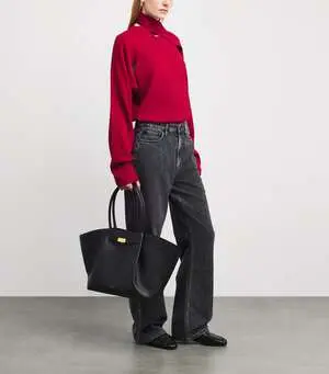 AERON Wool-cashmere Wrap Sweater - Red