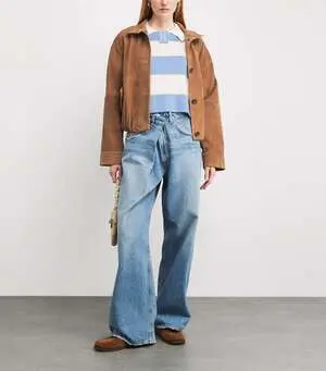Claudie Pierlot Striped Polo Sweater