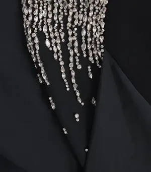 Safiyaa Crepe Embellished Tia Gown