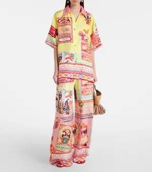 Camilla Collage Kingdom Silk Shirt