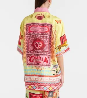 Camilla Collage Kingdom Silk Shirt