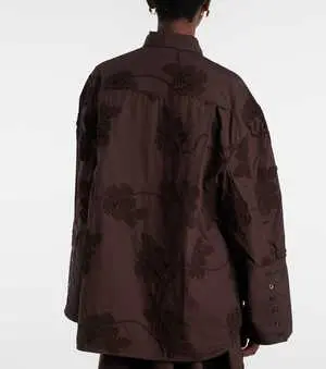 ROTATE BY BIRGER CHRISTENSEN Lipy Embroidered Cotton Shirt