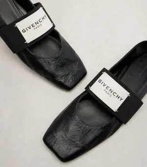 Givenchy Leather Ballet Flats - Black