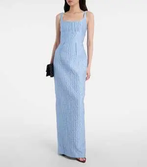 EMILIA WICKSTEAD Sharon Seersucker Gown
