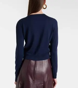 Carolina Herrera Cropped Wool Cardigan
